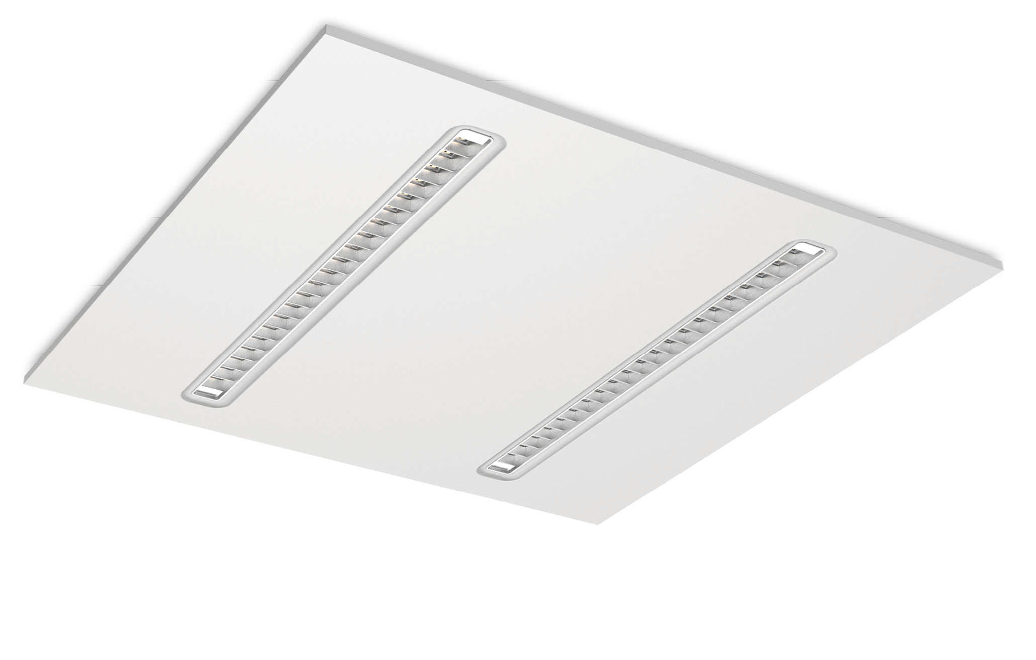Nevis twin-strip CAT2 27W LED panel CCT switchable - Kosnic
