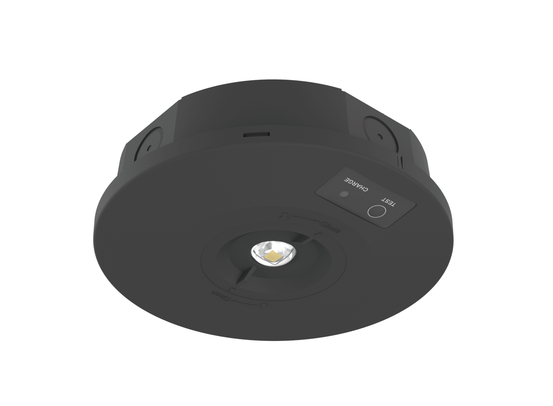 Nitro Surface II Standard 1W EME Downlight Non-Maintained Black - Kosnic