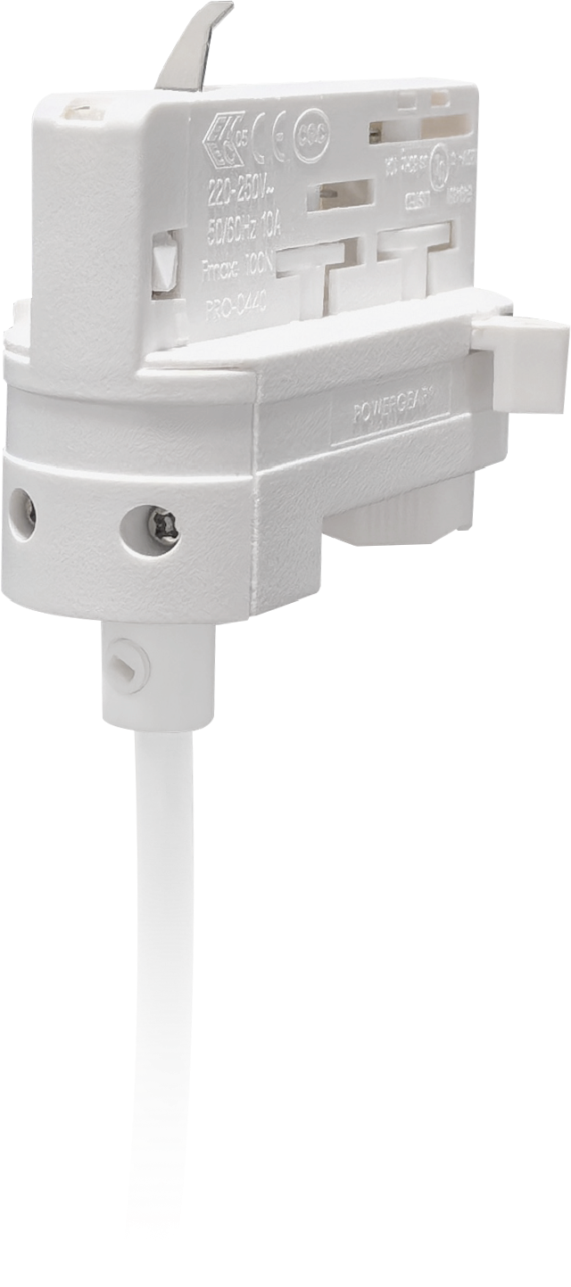 4-Wire 3-Circuit track pendant adapter - Kosnic